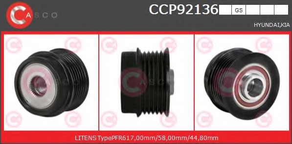 373202B000,KIA 37320-2B-000 Alternator Freewheel Clutch for KIA