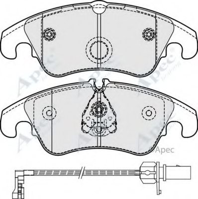 8K0698151H,AUDI 8K0698151H Brake Pad Set, disc brake for AUDI