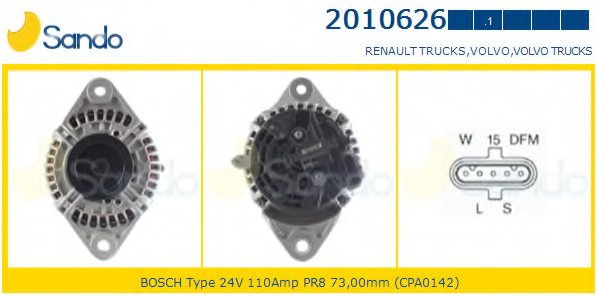 5010589551,RENAU 5010589551 Alternator for RENAU