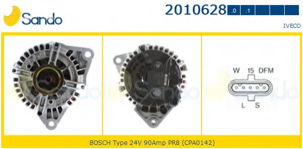 4892320,IVECO 4892320 Alternator for IVECO