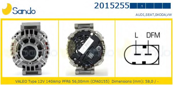 06D903016A,VW 06D903016A Alternator for VW