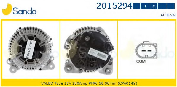059903015R,VW 059903015R Alternator for VW