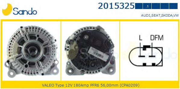 021903026B,VW 021903026B Alternator for VW