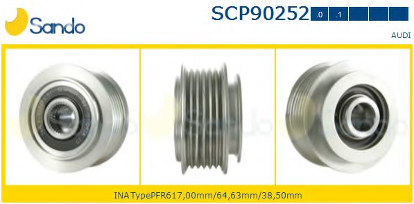 06E903119R,AUDI 06E 903 119 R Alternator Freewheel Clutch for AUDI
