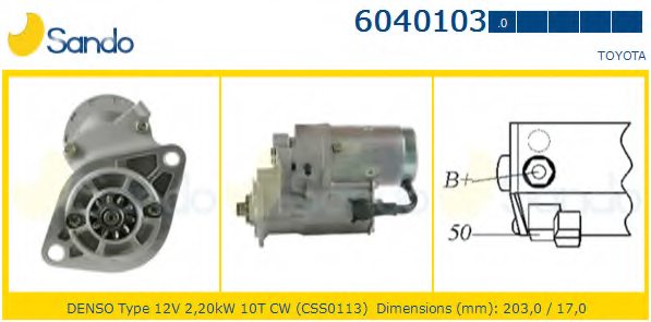 281000L040,TOYOT 281000L040 Starter for TOYOT