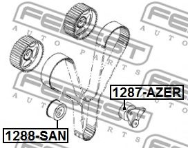 248403E500,HYUNDAI 24840-3E500 Tensioner, timing belt for HYUNDAI