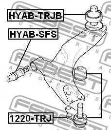 545553A100,HYUNDAI 54555-3A100 Control Arm-/Trailing Arm Bush for HYUNDAI