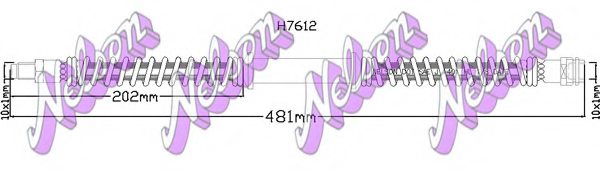 2214200548,MERCE 2214200548 Brake Hose for MERCE