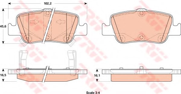 0446602181,TOYOT 04466-02181 Brake Pad Set, disc brake for TOYOT