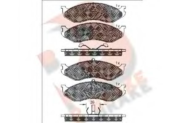 04778058AB,JEEP 04778058AB Brake Pad Set, disc brake for JEEP