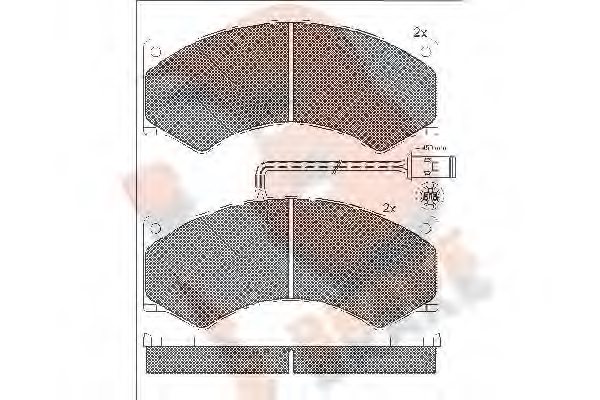 1903486,IVECO 1903486 Brake Pad Set, disc brake for IVECO