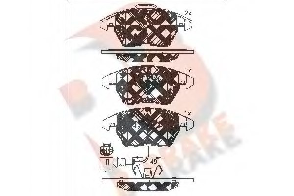 5C0698151,VW 5C0698151 Brake Pad Set, disc brake for VW