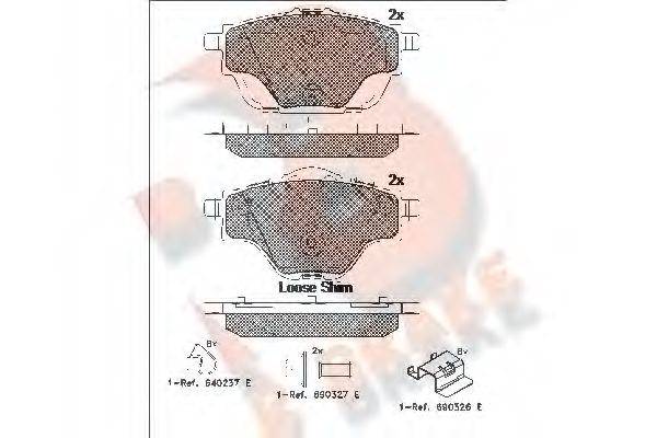 1609000980,PEUGE 1609000980 Brake Pad Set, disc brake for PEUGE