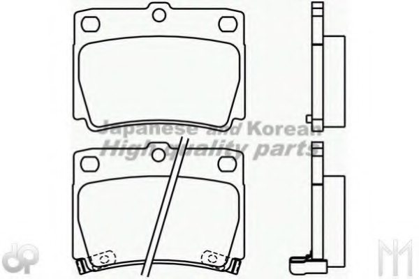 4605A783,MITSUBISHI 4605A783 Brake Pad Set, disc brake for MITSUBISHI