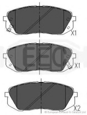 581012SA70,KIA 58101-2SA70 Brake Pad Set, disc brake for KIA