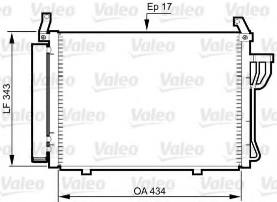 976060X010,HYUNDAI 976060x010 Condenser, air conditioning for HYUNDAI