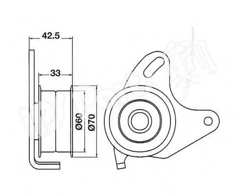 2431742020,KIA 24317-42020 Tensioner, timing belt for KIA