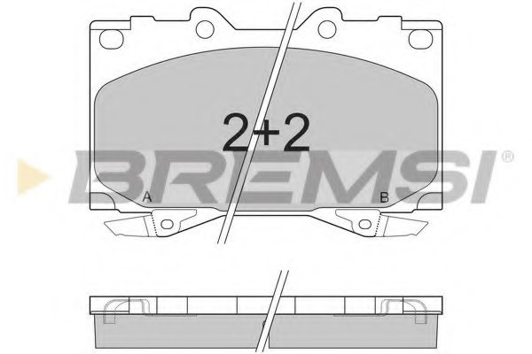 0446560160,TOYOT 04465-60160 Brake Pad Set, disc brake for TOYOT