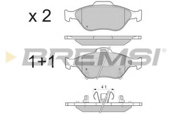 044650D050,TOYOT 04465-0D050 Brake Pad Set, disc brake for TOYOT