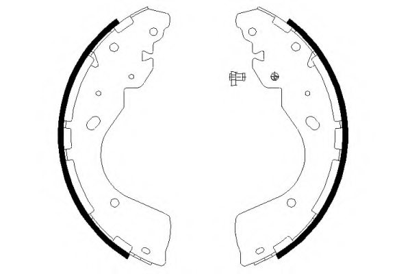44060EB327,NISSA 44060-EB327 Brake Shoe Set for NISSA