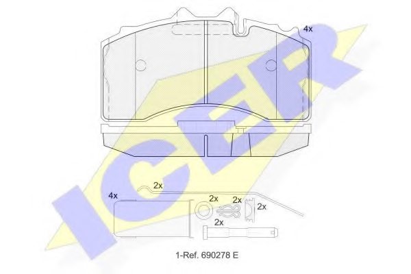 0509290130,BPW 05.092.90.13.0 Brake Pad Set, disc brake for BPW