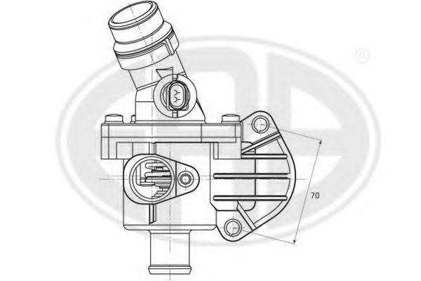 06F121111,VW 06F121111 Thermostat, coolant for VW