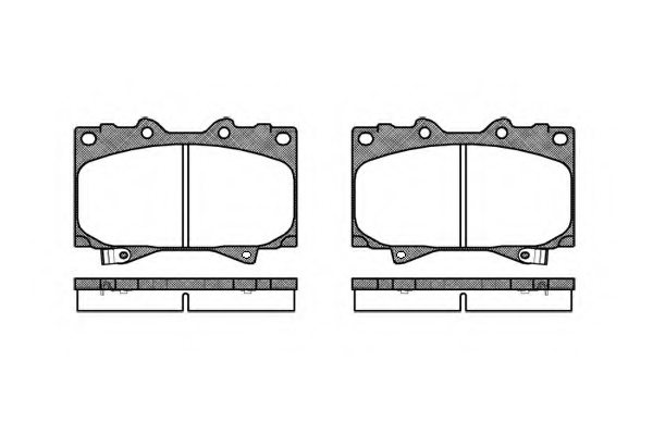 0446560250,TOYOT 04465-60250 Brake Pad Set, disc brake for TOYOT