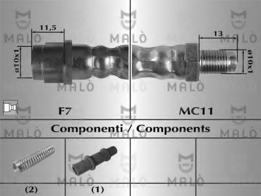 2214200548,MERCE 2214200548 Brake Hose for MERCE
