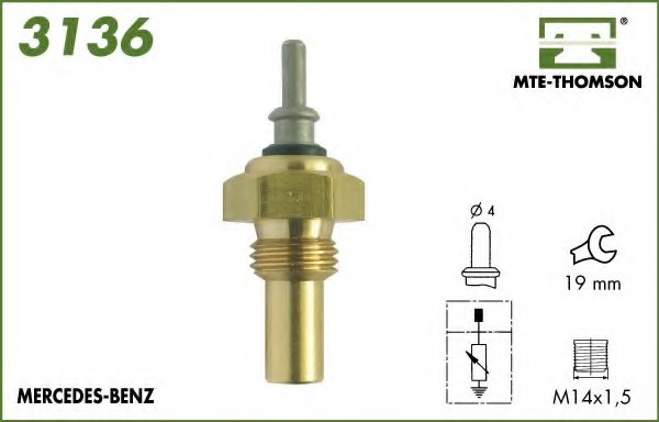 0055450324,MERCE 005 545 03 24 Sensor, coolant temperature for MERCE