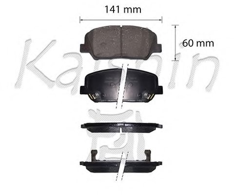 581012TA20,KIA 58101-2TA20 Brake Pad Set, disc brake for KIA
