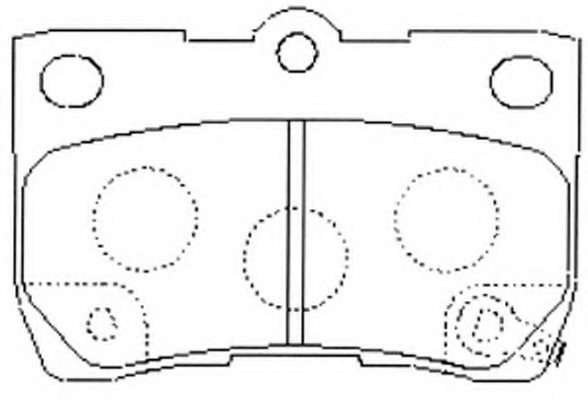 0446630230,TOYOT 04466-30230 Brake Pad Set, disc brake for TOYOT