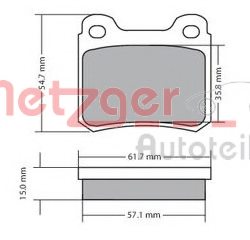 0004209820,MERCE 000 420 98 20 Brake Pad Set, disc brake for MERCE