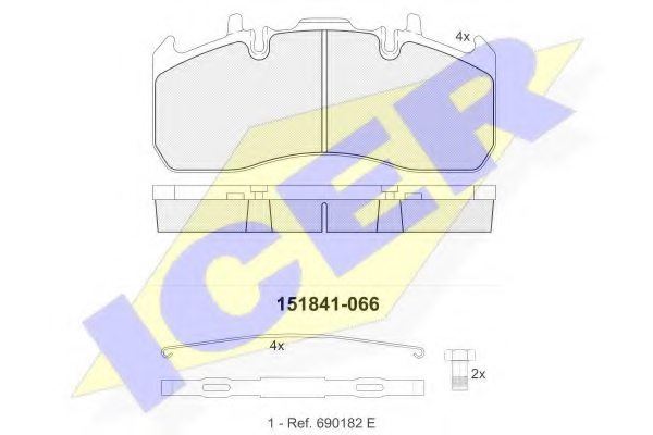 21496551,VOLVO 21496551 Brake Pad Set, disc brake for VOLVO