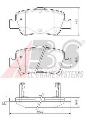 0446602190,TOYOT 04466-02190 Brake Pad Set, disc brake for TOYOT