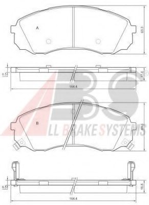 581014DA00,KIA 581014DA00 Brake Pad Set, disc brake for KIA