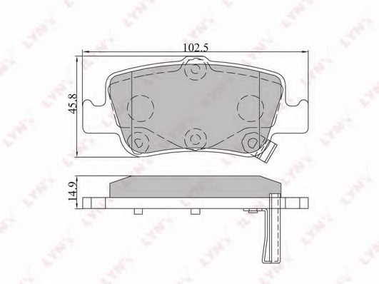0446602190,TOYOT 04466-02190 Brake Pad Set, disc brake for TOYOT