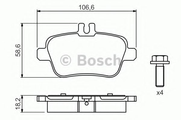 A0064202320,MERCE A 006 420 23 20 Brake Pad Set, disc brake for MERCE