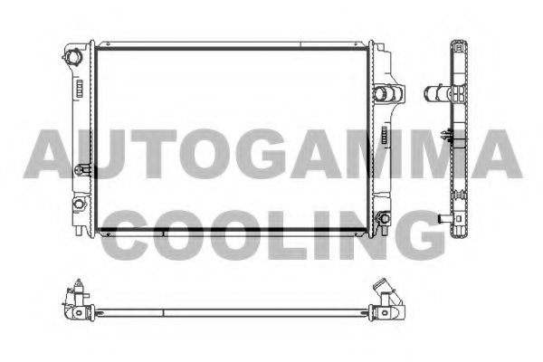 1640021330,TOYOT 1640021330 Radiator, engine cooling for TOYOT