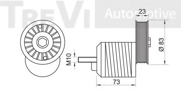 028903315M,VAG 028903315M Belt Tensioner, v-ribbed belt for VAG