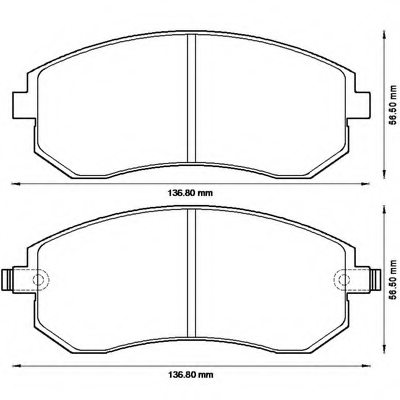 26296SC010,SUBAR 26296SC010 Brake Pad Set, disc brake for SUBAR