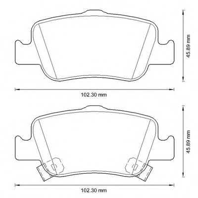 0446602190,TOYOT 04466-02190 Brake Pad Set, disc brake for TOYOT