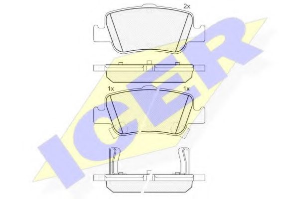 0446602190,TOYOT 04466-02190 Brake Pad Set, disc brake for TOYOT