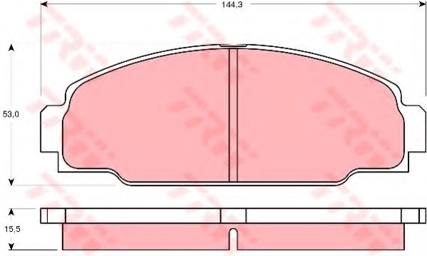 0446525010,TOYOT 04465-25010 Brake Pad Set, disc brake for TOYOT