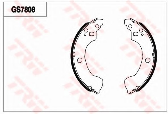 440608M125,NISSA 44060 8M125 Brake Shoe Set for NISSA
