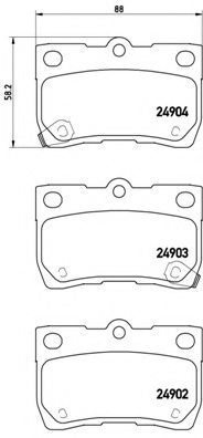 0446630230,TOYOT 04466-30230 Brake Pad Set, disc brake for TOYOT