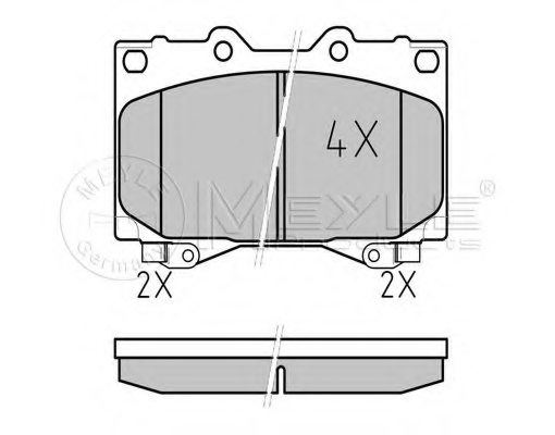 0446560250,TOYOT 04465-60250 Brake Pad Set, disc brake for TOYOT