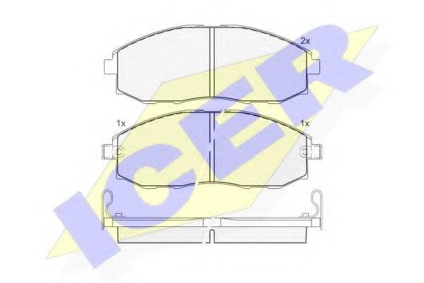 581014AA00,HYUNDAI 58101-4AA00 Brake Pad Set, disc brake for HYUNDAI