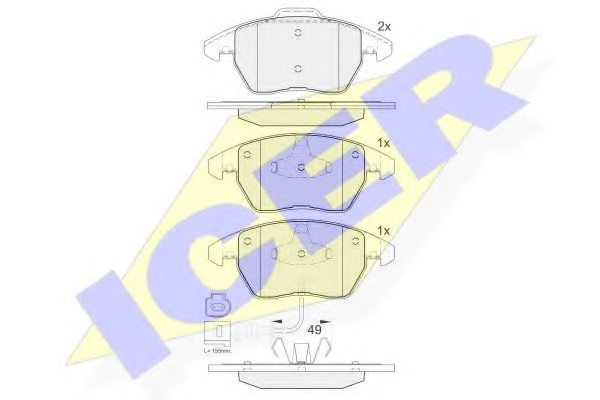 5C0698151,VW 5C0698151 Brake Pad Set, disc brake for VW