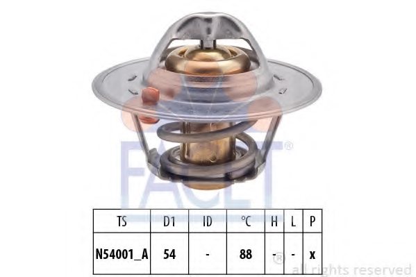 2550022600,HYUNDAI 2550022600 Thermostat, coolant for HYUNDAI