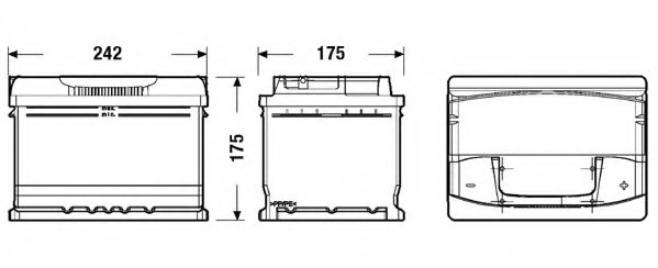 70810050,JCB 708/10050 Starter Battery for JCB